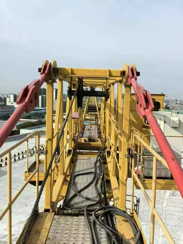 XCMG 타워 크레인 6515-10 65m 공사 현장 최대 들어올림 높이 노란색